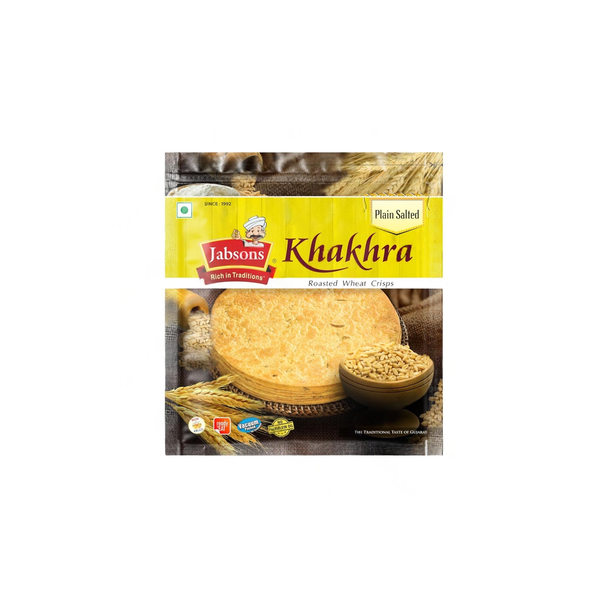Jabsons Roasted Plain Salted Khakhra 180g – Desi Mart